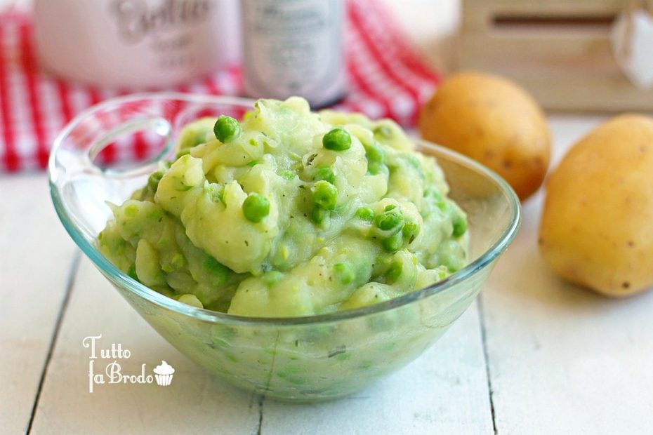 PURE' DI PATATE E PISELLI contorno facile - Tutto fa Brodo in Cucina