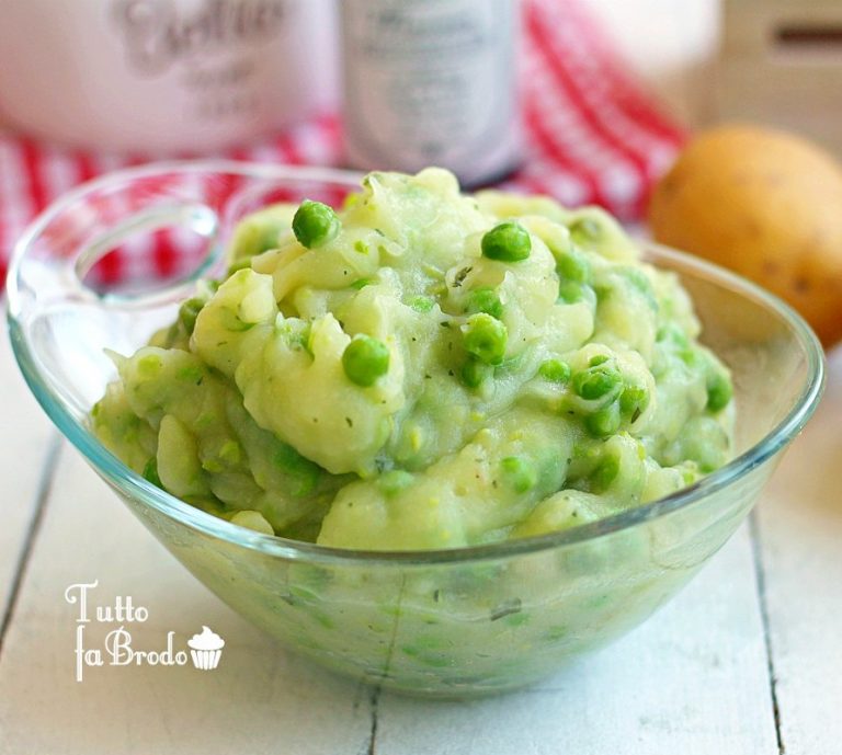 PURE' DI PATATE E PISELLI contorno facile - Tutto fa Brodo in Cucina