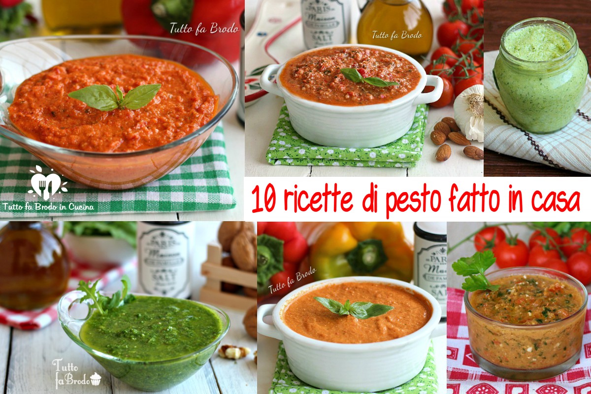 10 RICETTE DI PESTO FATTO IN CASA - Tutto fa Brodo in Cucina