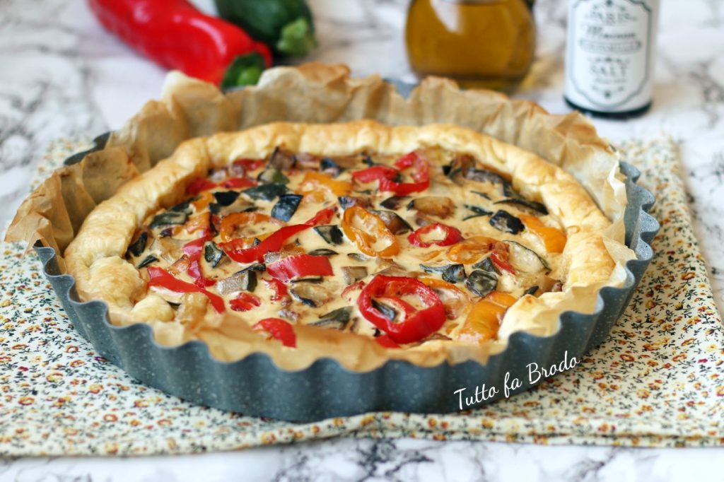TORTA SALATA ALLE VERDURE facile e veloce da fare - Tutto fa Brodo in ...