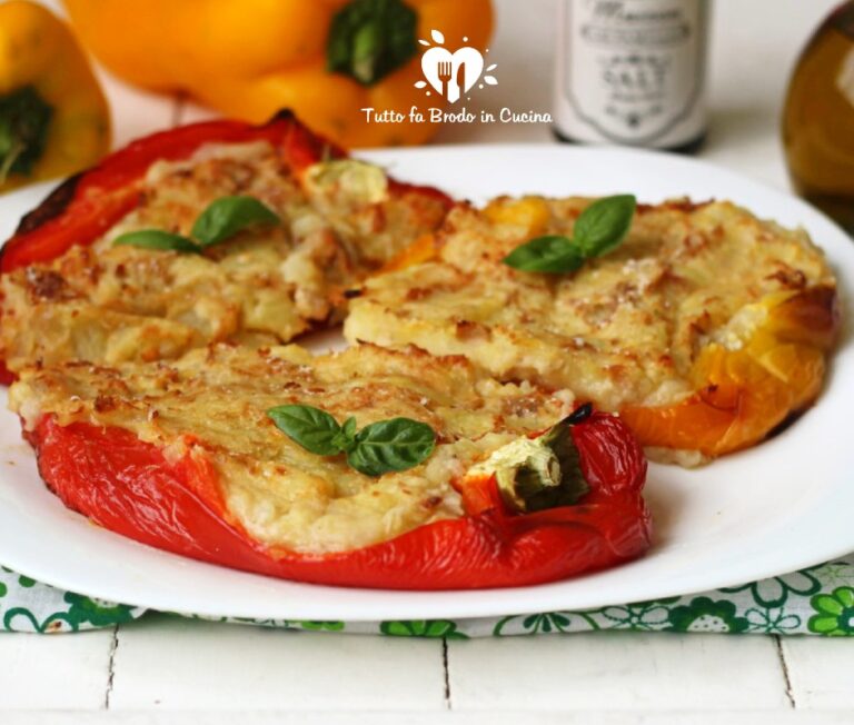 PEPERONI RIPIENI DI PATATE E TONNO - Tutto fa Brodo in Cucina