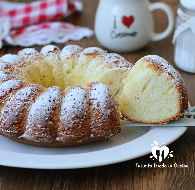 CIAMBELLA ALLO YOGURT CON FARINA DI RISO senza glutine e lattosio ...