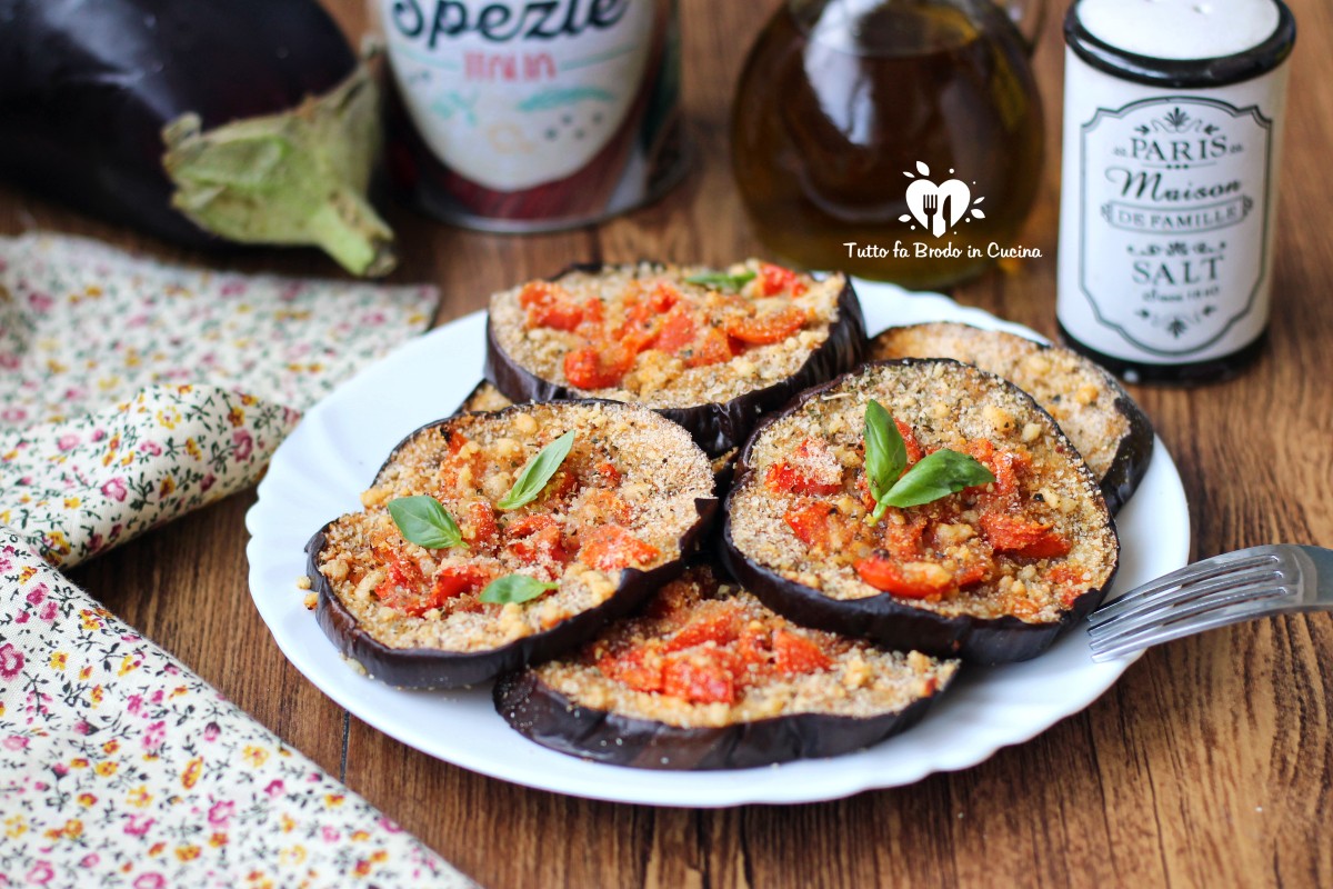 MELANZANE GRATINATE AL FORNO CON POMODORINI e parmigiano - Tutto fa ...