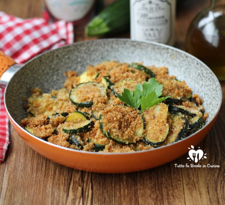 ZUCCHINE GRATINATE IN PADELLA contorno facile - Tutto fa Brodo in Cucina